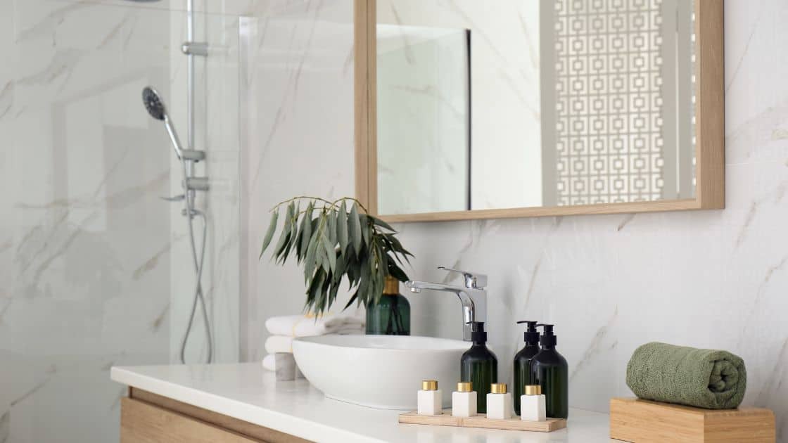 How to match bathroom countertops and floors